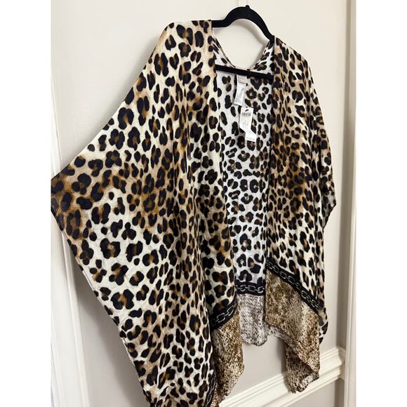 Chico's | Sweaters | Nwt Chicos Glam Plus Friendly Leopard Print ...